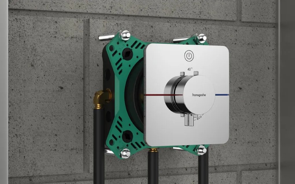 Hansgrohe ShowerSelect Comfort E, termostat pod omítku pro 1 spotřebič a další výtok, chromová, HAN-15575000