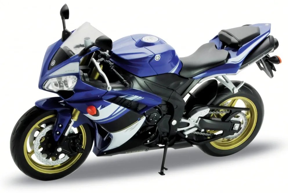 Welly Motocykl Yamaha YZF-R1 1:10 modrá