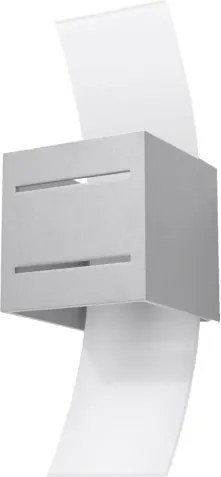 Nástěnné svítidlo SOLLUX Loreto G9 1x40W bez zdroje SL.0202 šedá