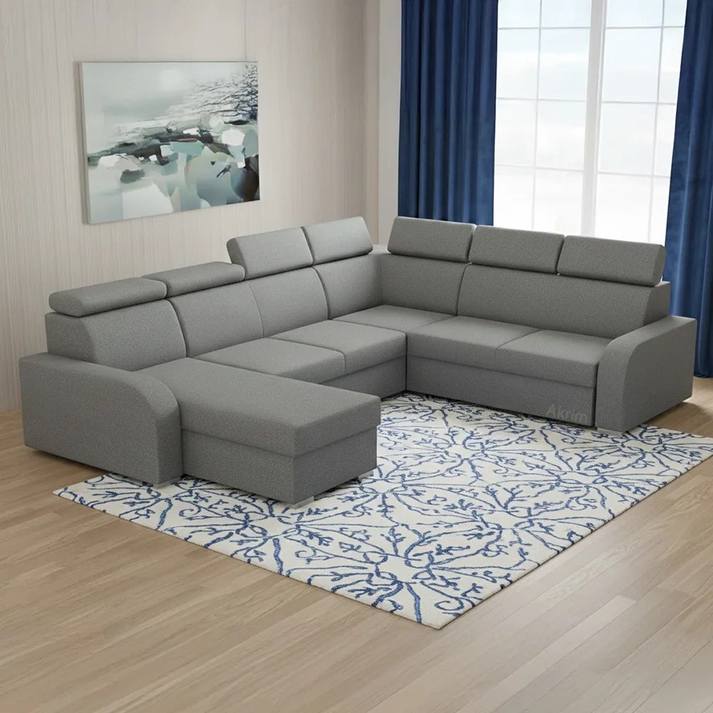 Sedací souprava OSLO U | 170x310x250 | rozkládací + 2x úložný prostor | VÝBĚR TKANIN