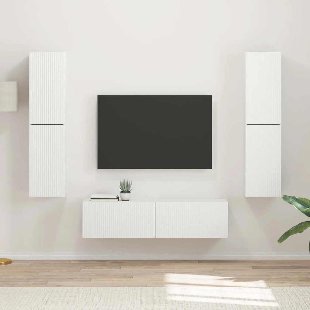 Sestava TV skříněk 6 ks Bílá Kompozitní dřevo 3409123