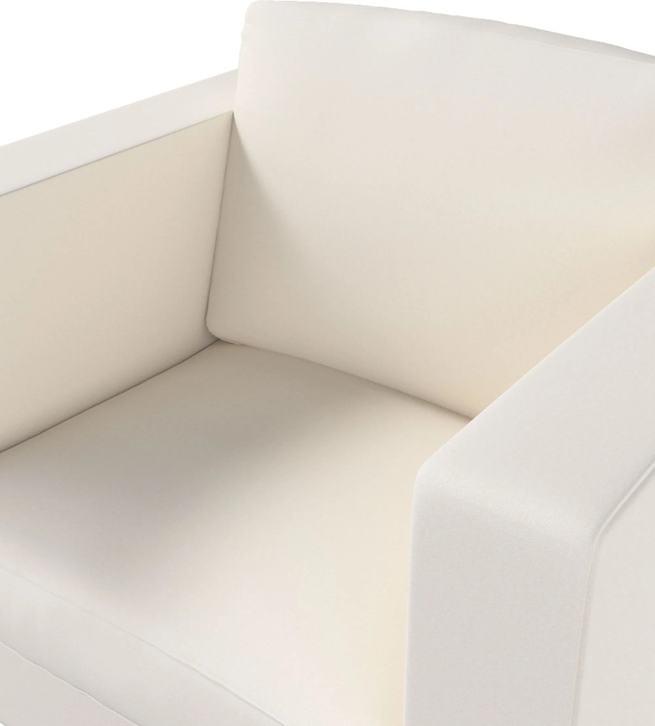 Potah na křesko IKEA Karlanda, krátký barva béžová látka pletený vzor