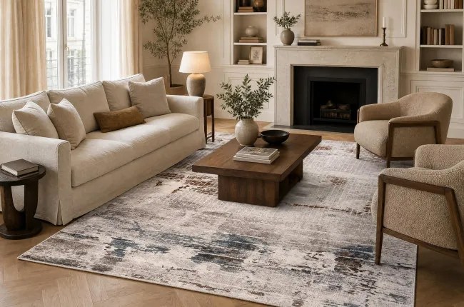 Koberec NAIN 1544/51655 šedý / terakota