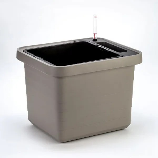 Samozavlažovací velkoobjemový truhlík Berberis UNO taupe 45 cm