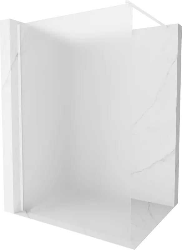 Mexen Kioto, Walk-In sprchová zástěna 70 x 200 cm, 8mm sklo námraza, bílý profil, 800-070-101-20-30