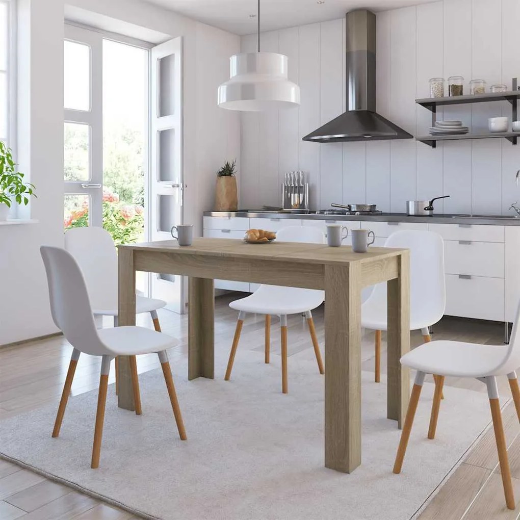 vidaXL Jídelní stůl 120 x 60 x 76 cm kompozitní dřevo [800432] Barva: Černý dub