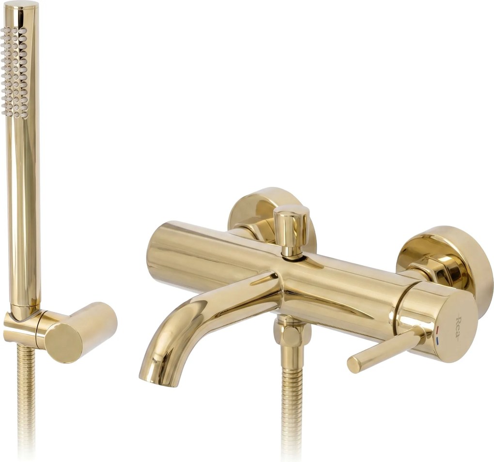 Rea Lungo - vanová baterie + set, zlatá, REA-B6635