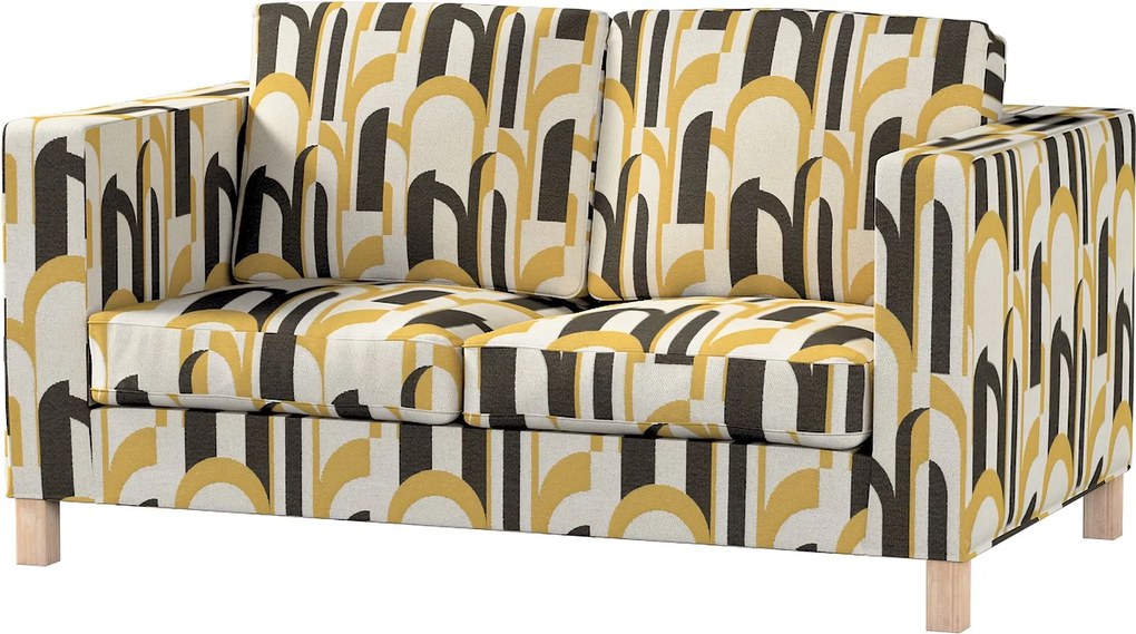 Potah na pohovku IKEA Karlanda 2-místná, krátký barva vícebarevná látka pletený vzor, vzorované