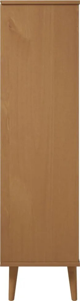 vidaXL Knihovna MOLDE 60 x 35 x 133,5 cm masivní borové dřevo [350537] Barva: Bílá