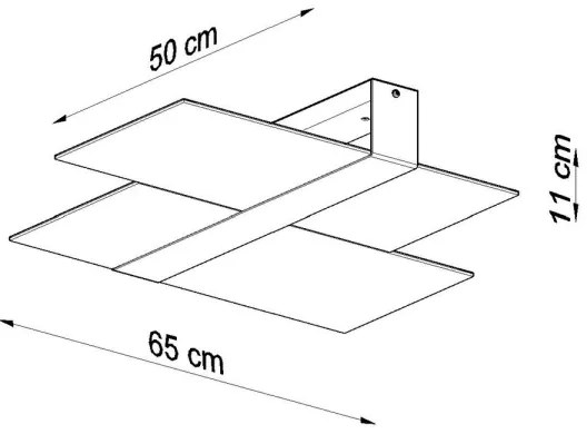 Sollux SL.0188 - Stropní svítidlo MASSIMO 2xE27/60W/230V bílá/chrom