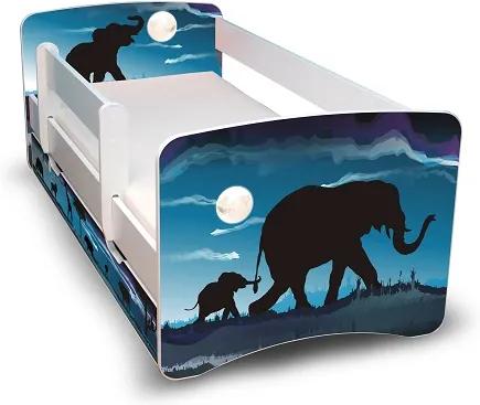 Dětská postel Filip vzor 1 slon 180x90 cm