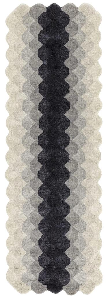 Tribeca Design Kusový koberec Odie Charcoal běhoun Rozměry: 66x200 cm