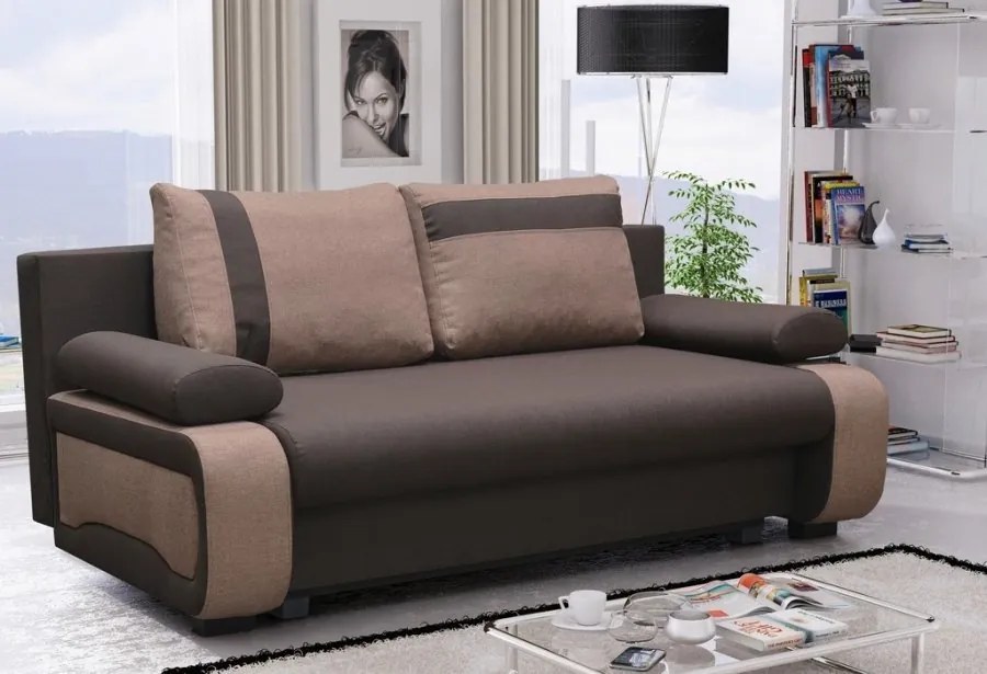 Casarredo - Komfort nábytek Rozkládací pohovka NIKOS s úložným prostorem, výběr barev