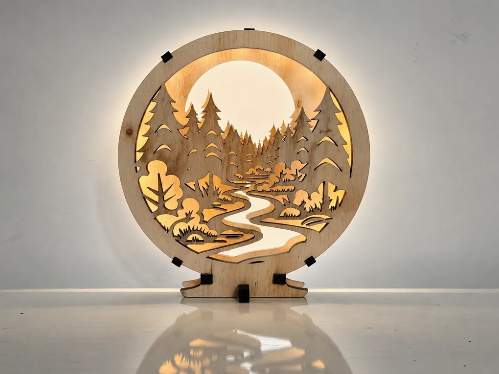 Li-Go "V lese" lampa 20x22 cm provedení povrchu: ořech