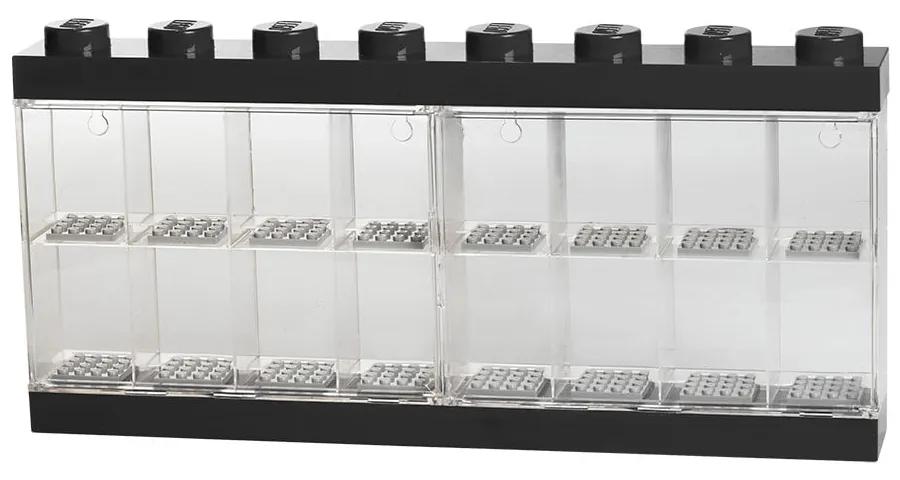 Černá sběratelská skříňka na 16 minifigurek LEGO®