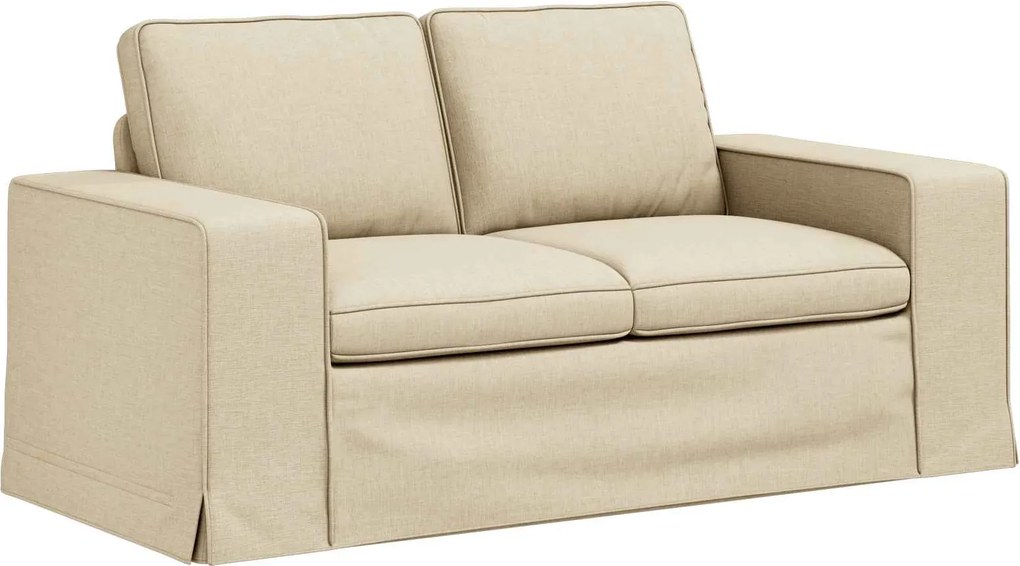 Set pohovek 2 ks Krémová textil 3407505
