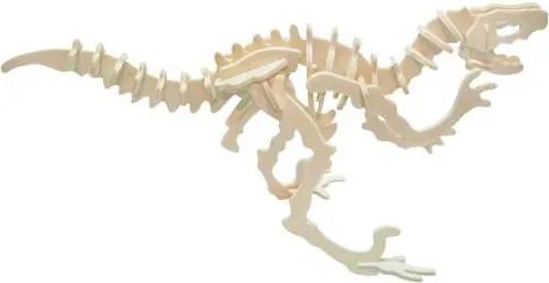 Dřevěné 3D puzzle Velociraptor