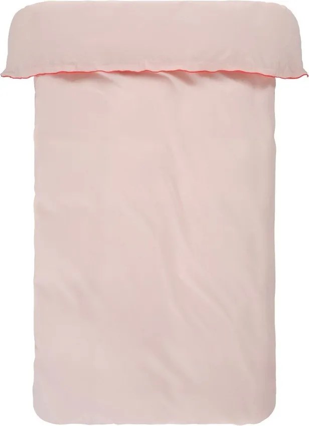 Červené/světle růžové povlečení na jednolůžko z bavlněného perkálu 140x200 cm Pivot – Jotex