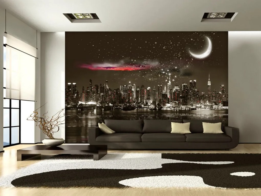 Hvězdná noc  New York (150x105 cm) - Murando DeLuxe