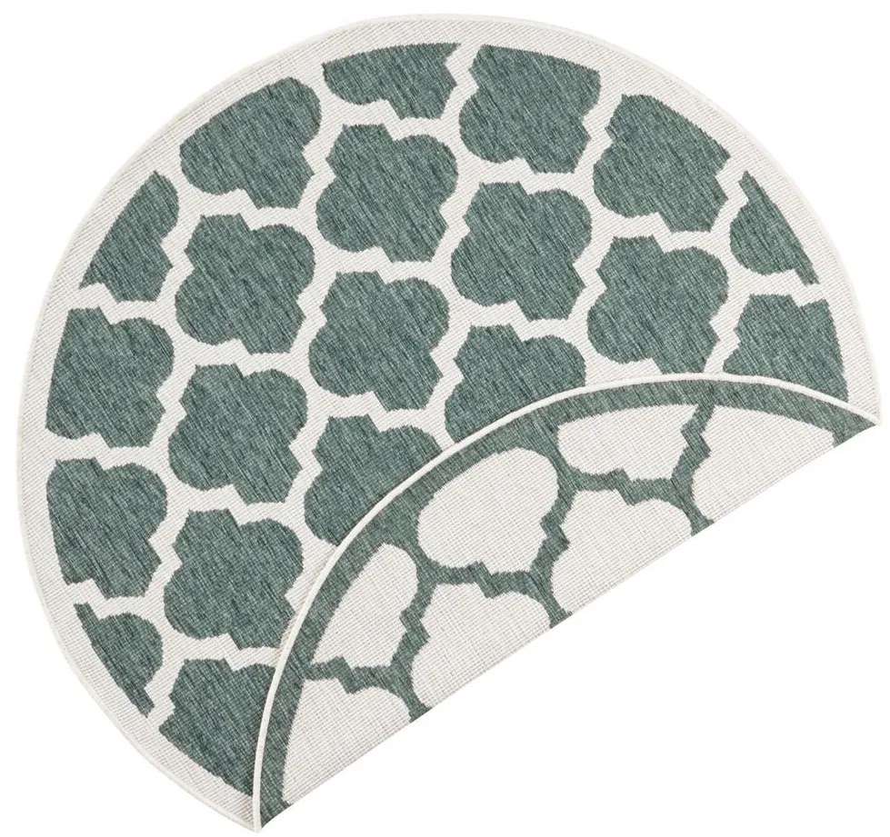Bougari - Hanse Home koberce Kusový koberec Twin Supreme 103423 Palermo green creme - 140x140 (průměr) kruh cm