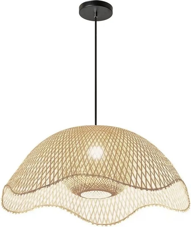 Toolight Natural, závěsné svítidlo 1xE27 APP1633-1CP, černá-hnědá, OSW-05105