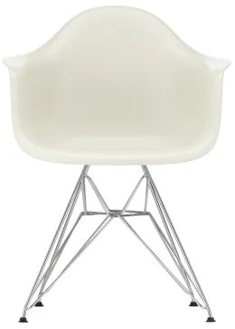 Eames Plastic Armchair DAR chrom oblázková černé na tvrdou podlahu Vitra