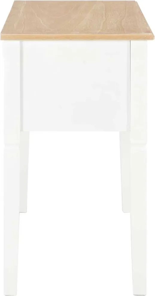 Psací stůl bílý 109,5 x 45 x 77,5 cm dřevo 280069