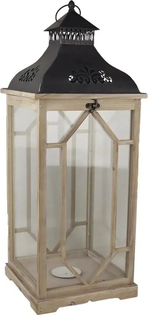 Dřevěná lucerna D3141 – velká (81 cm)