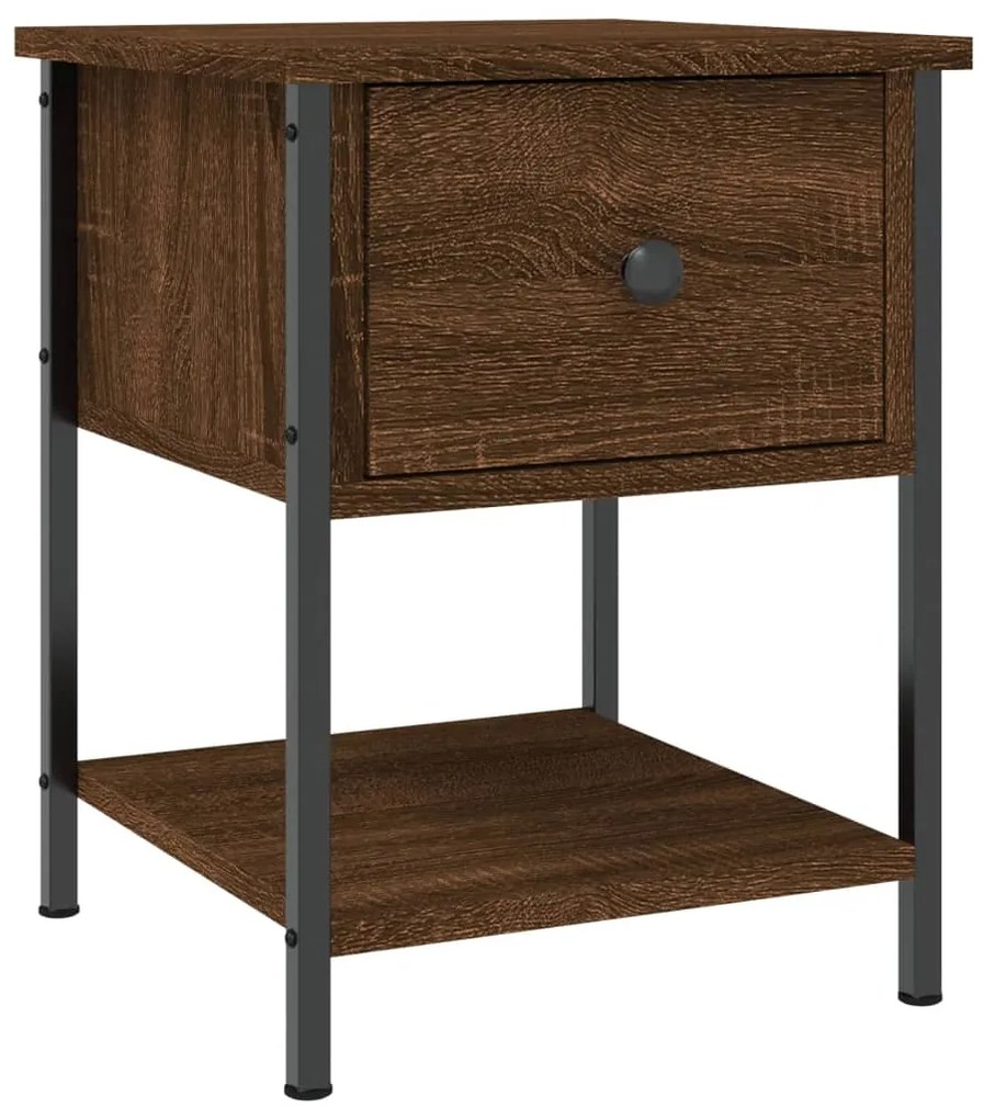 vidaXL Noční stolek hnědý dub 34 x 35,5 x 45 cm kompozitní dřevo