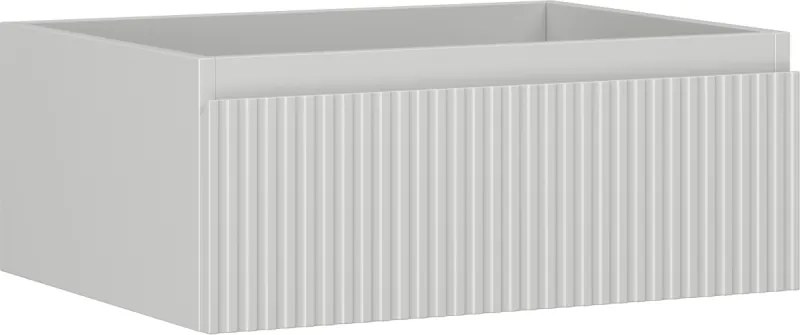 Mexen Rivel, koupelnová skříňka 60 cm, 1 zásuvka, drážkovaná, šedá matná, 91A20-06023-1-BF62