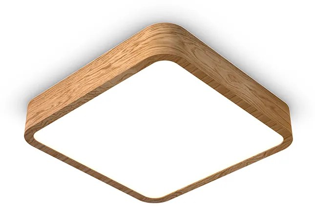 Dřevěné čtvercové svítidlo woodLED Square Ceiling  Dřevěné čtvercové svítidlo woodLED Square Ceiling Délka strany: 590 mm, Dřevodekor: Dub Světlý,…