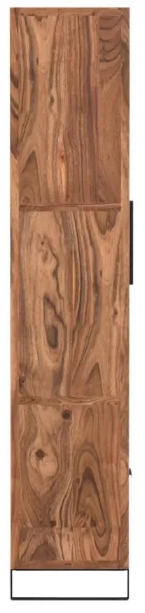 furniture-nabytek.cz - Masivní šatní skříň Sidora z akácie, lakovaná, hnědá