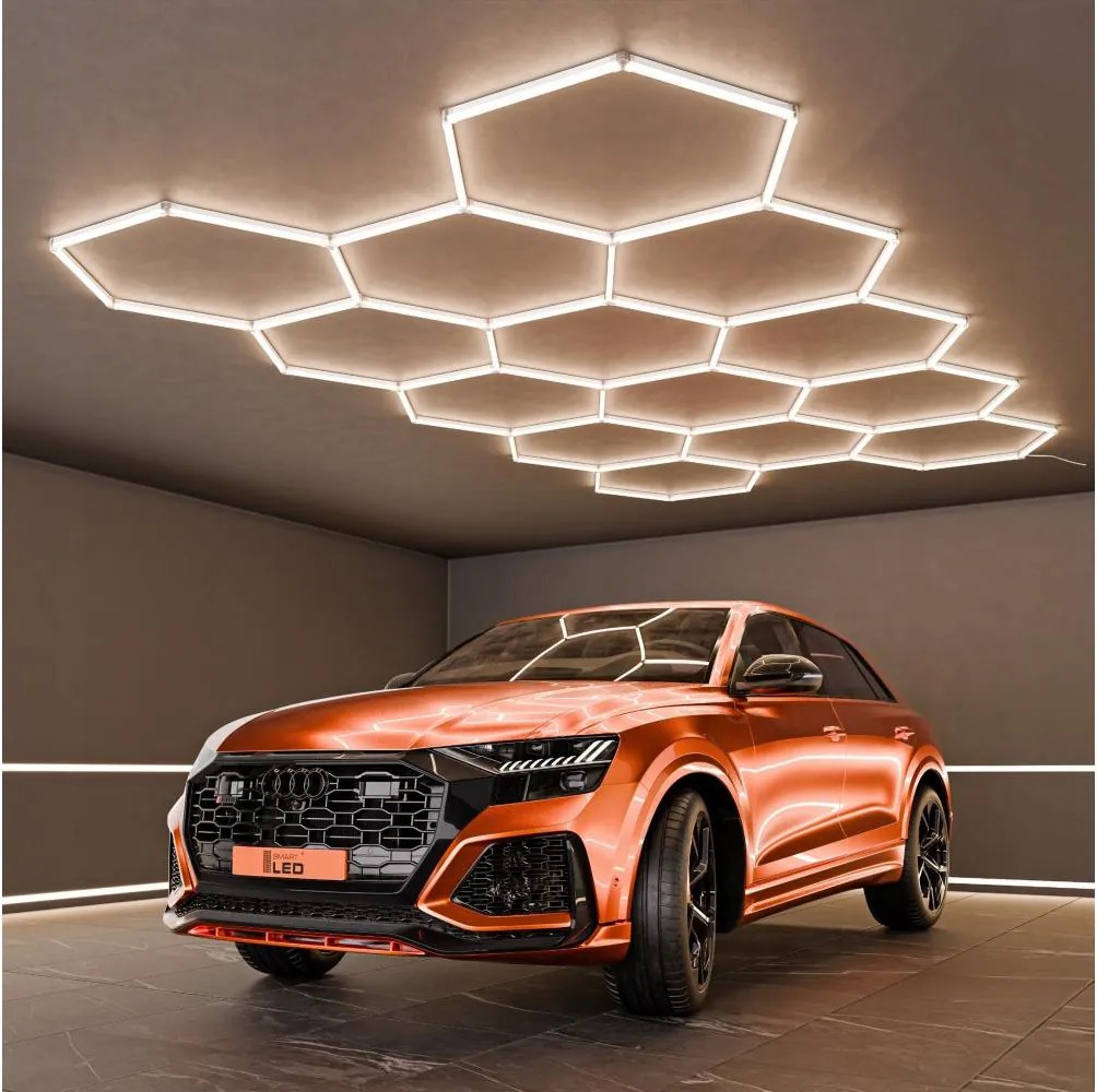 LED Stropní svítidlo LED/570W/85-265V 4000K 522x298 cm CRI 90 IP44 bílá