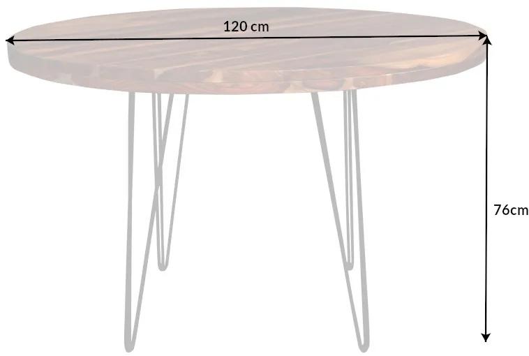 Jídelní stůl BOREAS Dekorhome ø 120x76cm
