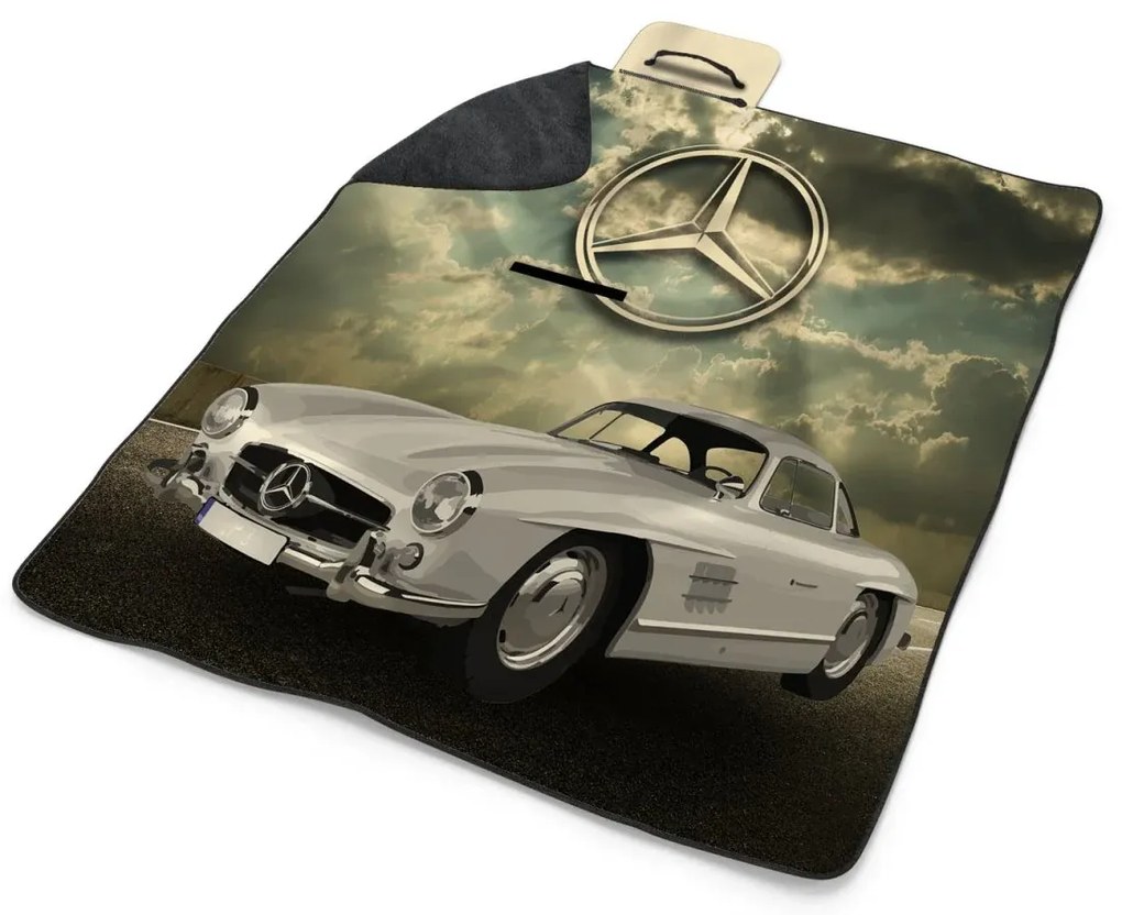 Sablio Plážová deka Mercedes-Benz 300 SL Na silnici: 200x140 cm
