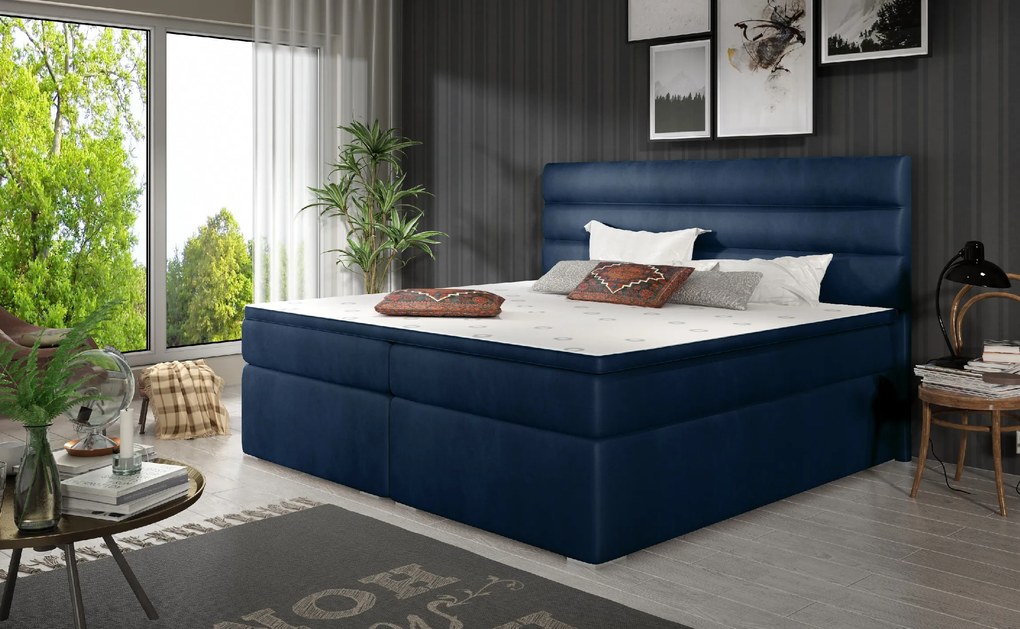 Softy boxspring postel 140X200 Materiál / Dekor: Monolith 77