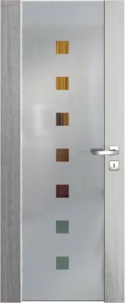 Interiérové dveře vasco doors VENTURA SATINATO kombinované sklo Průchozí rozměr: 70 x 197 cm, Orientace dveří: Levé dveře, Dekor: Dub skandinávský