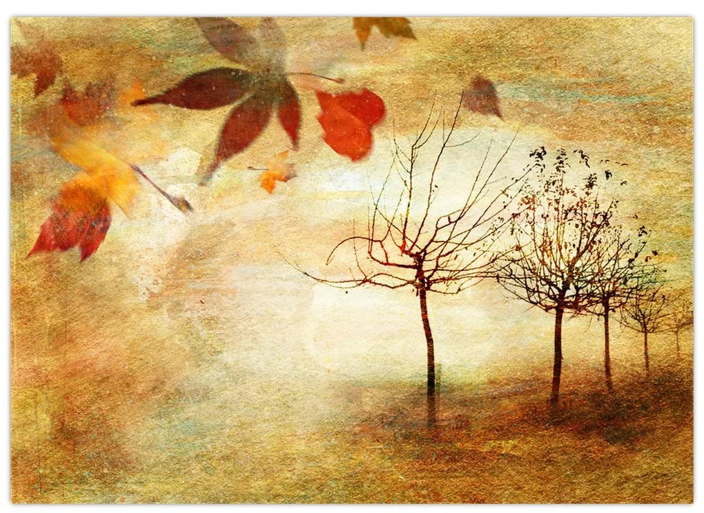 Skleněný obraz - Podzimní nálada (70x50 cm)