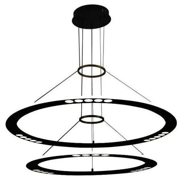 LED Stmívatelný lustr na lanku LED/90W/230V 3000-6500K + dálkové ovládání