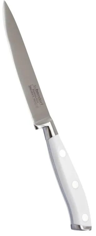 nůž kuchyňský univerzální  Berndorf Sandrik ocel čepel 20 cm Profi Line Exclusive bílý (0375196201)