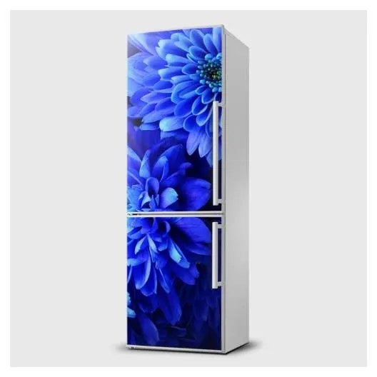 E-shop24, Pi51SL805, Rozměr 65x180 cm, Fototapeta samolepící na lednice - Gerbera modrá