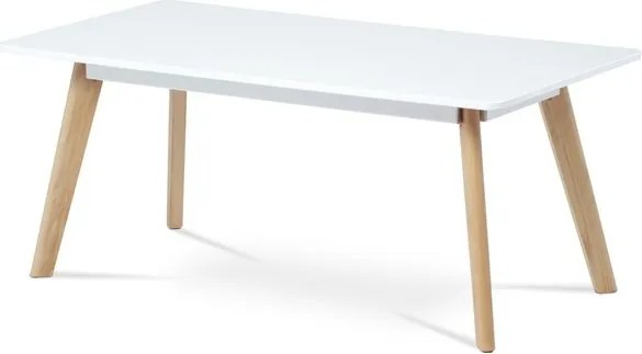Sconto Konferenční stolek LYON bílá/buk