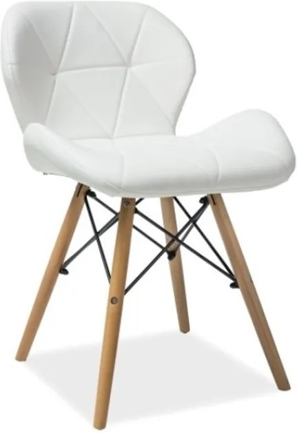 Jídelní židle MATIAS, 49x72x37, bílá
