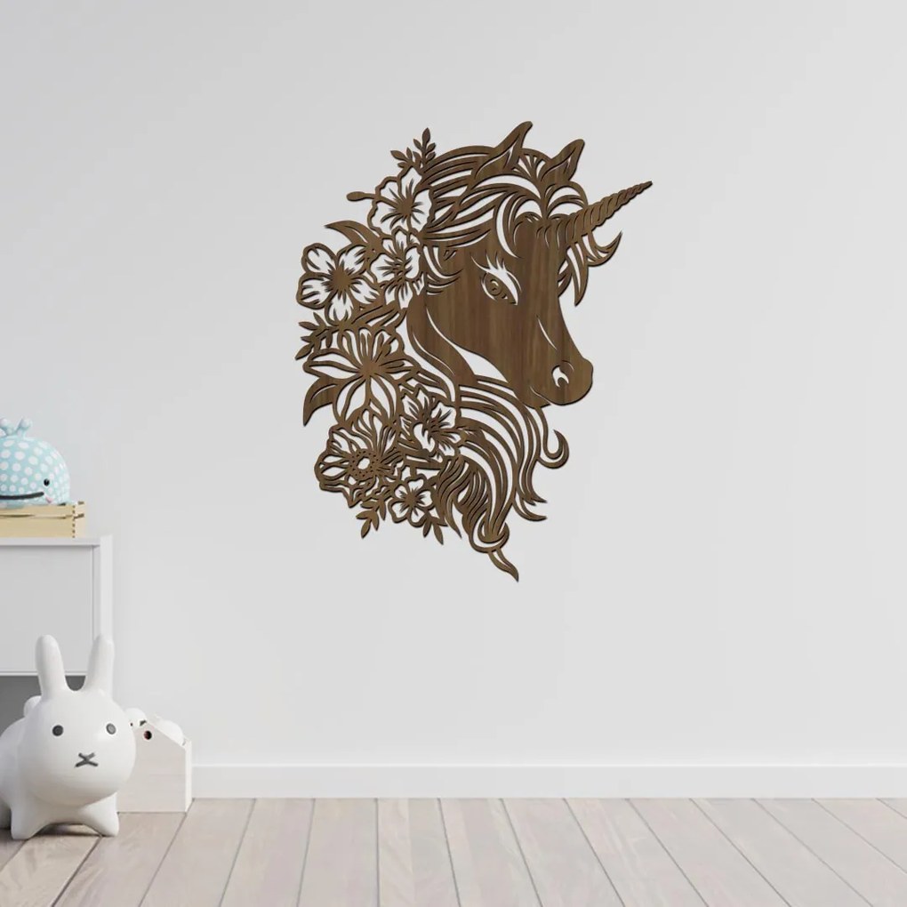 dřevo života Dřevěná dekorace UNICORN Zvolte barvu dekoru: Buk, Rozměry šxv (cm): 20x26