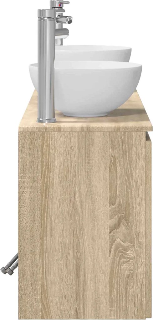 Sada koupelnových skříněk 3 ks Dub sonoma 49,5 x 41 x 64,5 cm 3405629