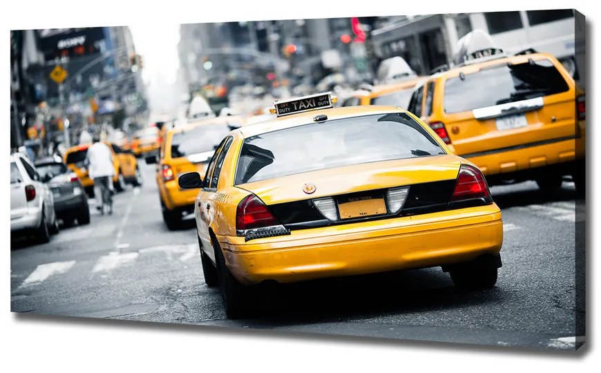 Wallmuralia Moderní obraz canvas na rámu Taxi New York 120x60 cm
