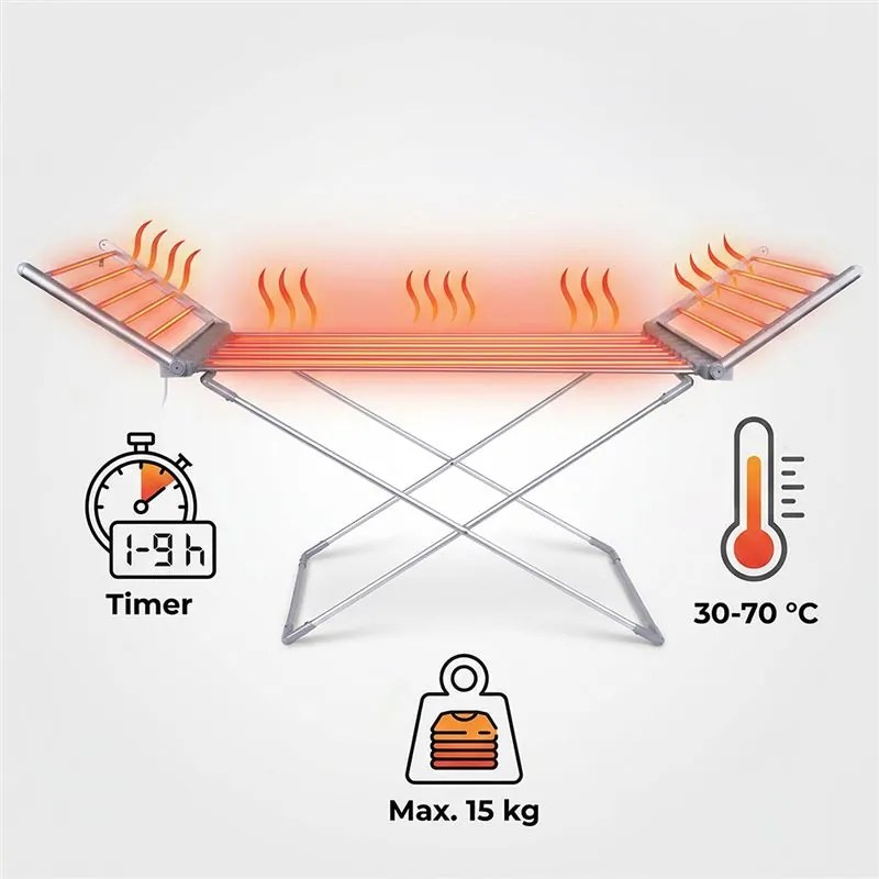 Elektrický sušák oblečení - Solight ECD01