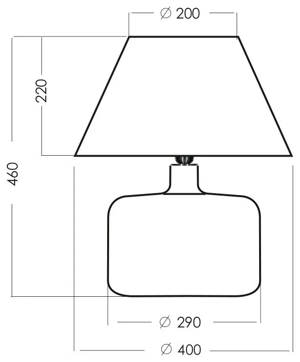4concepts Luxusní stolní lampa PARIS Barva: Šedá