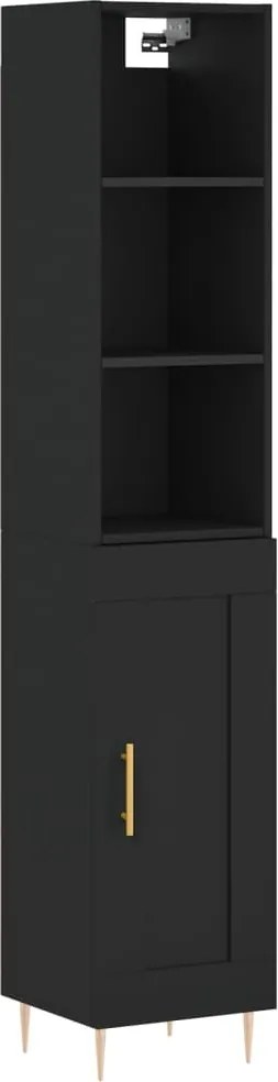 vidaXL Skříň highboard 34,5x34x180 cm kompozit [3190070] Barva: šedá sonoma