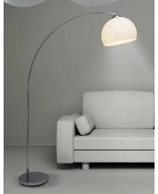 Brilliant 92940/75  Stojací oblouková lampa VESSA satin